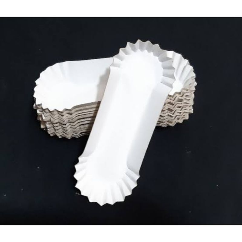 Round - Silver, brown, Laminated , hotdog Paper plates, kikiam ...