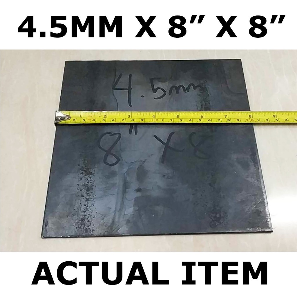 MS BASE PLATE 4.5MM X 8" X 8" MILD STEEL ...
