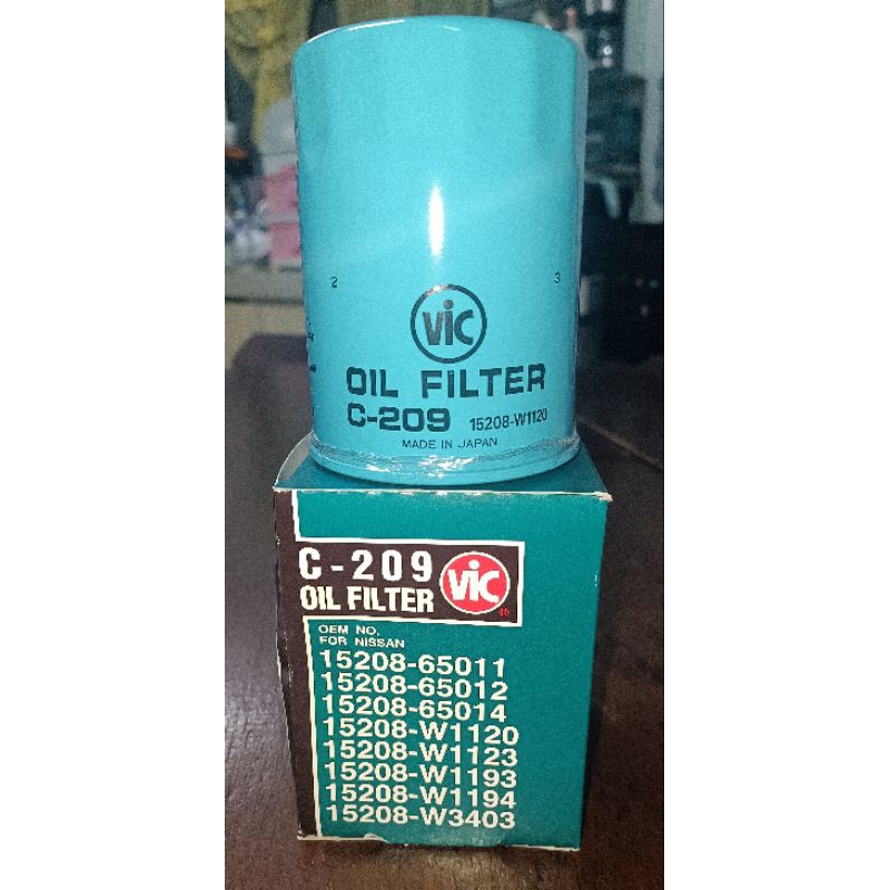 VIC OIL FILTER C-209 NISSAN ESCAPADE PATHFINDER TD25 TD27 PATROL Y60 ...