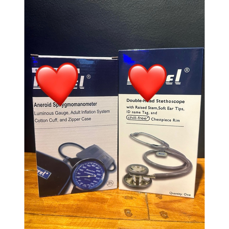 MANUAL BLOOD PRESSURE ANEROID MONITOR WITH STETHOSCOPE COMPLETE SET ...