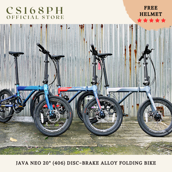 CS168ph Java Neo2 20" (406) 9 Speed Disc-Brake Alloy Folding Bike with ...