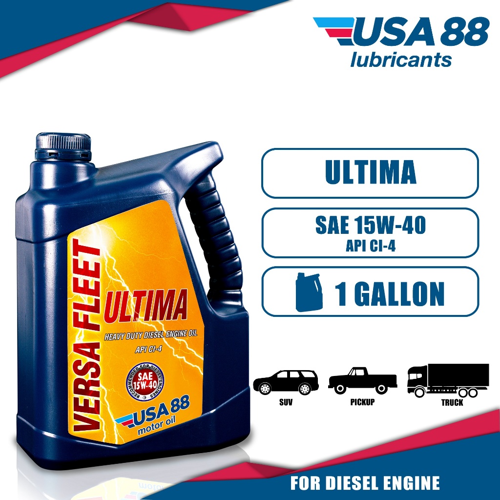 USA88 VF Ultima 15W-40 API CI-4 Heavy Duty Diesel Engine Oil (1Quart/1Gallon) | Shopee Philippines
