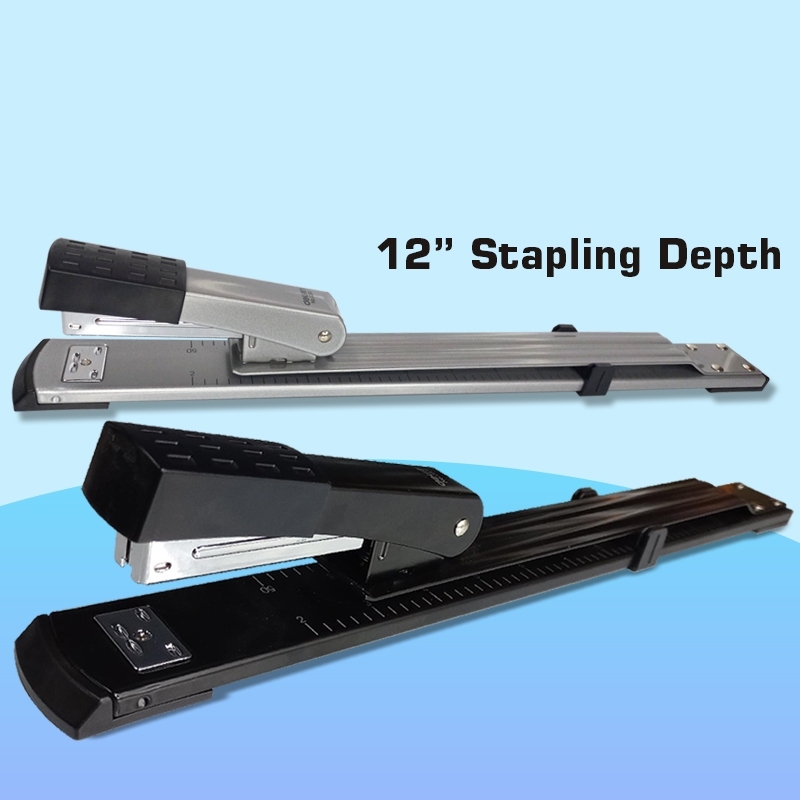 Deli Long Arm Stapler 0334 Metal 12inches Lengthening Stapler for 24/6 ...