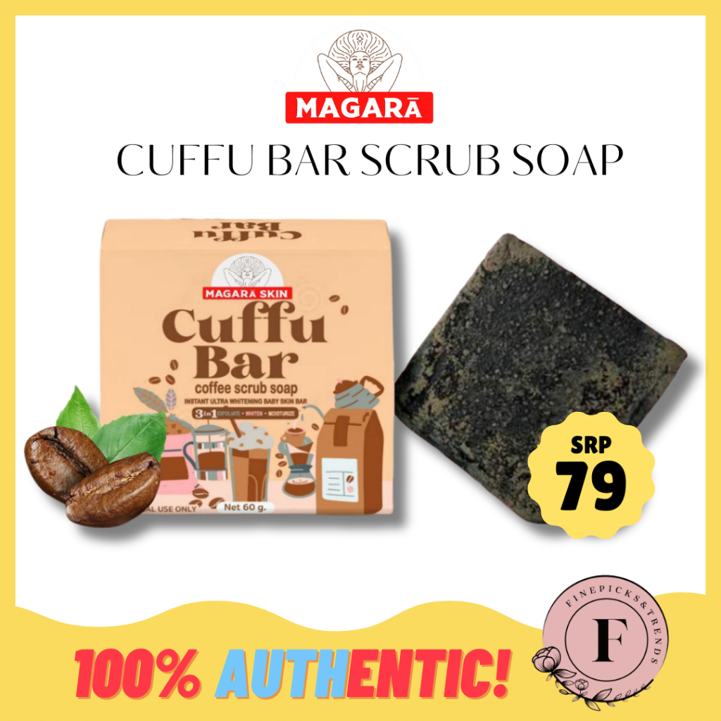 ORIGINAL CUFFU BAR - Coffee Scrub Soap Intense Whitening by Magara Skin ...