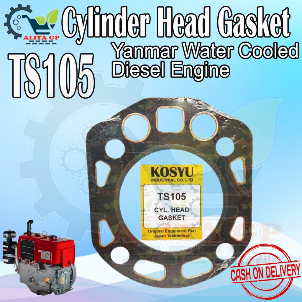 Cylinder Head Gasket Yanmar TS105 SS90 NS90 NS10 Water Cooled Diesel Engine | Shopee Philippines