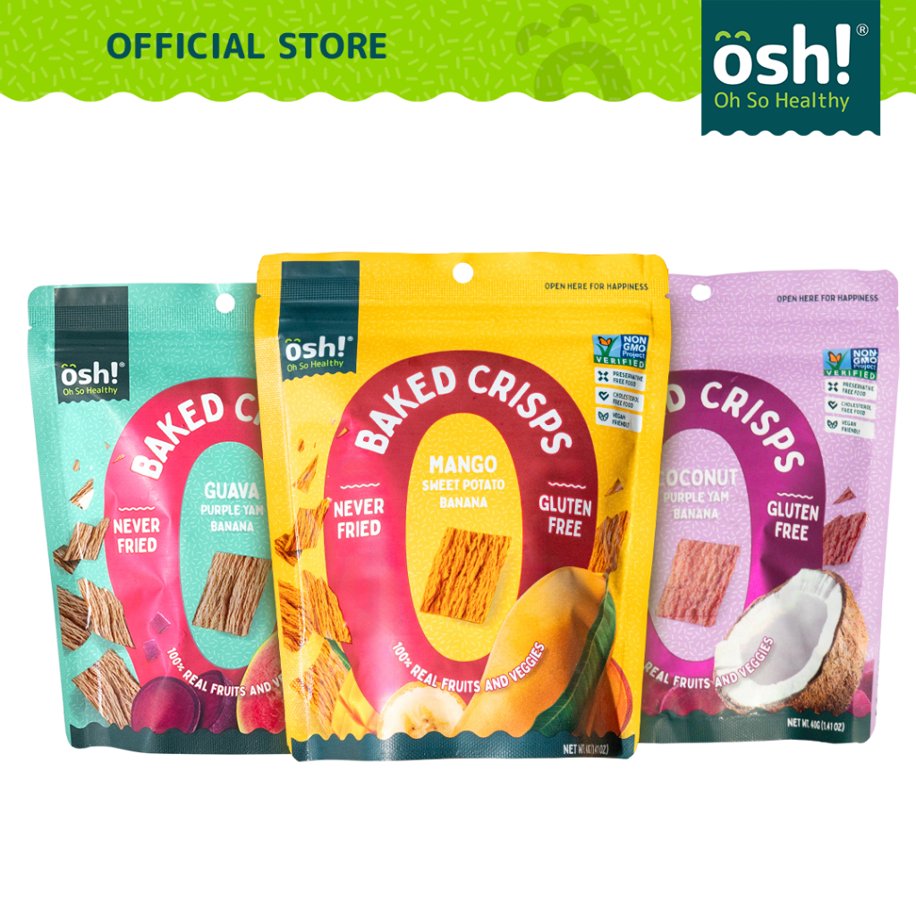 OSH! Fruit Crisps Assorted 40g Pack of 3 Set A | Shopee Philippines