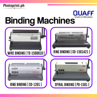 Quaff Binding Machine A4 Ring Sd-1201 | Sd-1501A21 | Wire Td-1500B10 ...