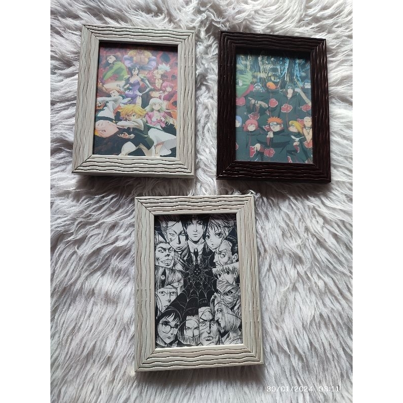 Anime Frame (7 deadly sins, Naruto, Hunterxhunter) | Shopee Philippines