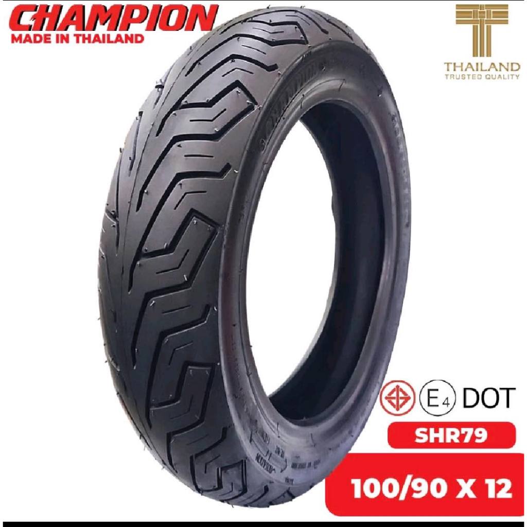 Champion Tire (100/90-10, 100/90-12 & 110/90-12 ) Tubeless Made In ...