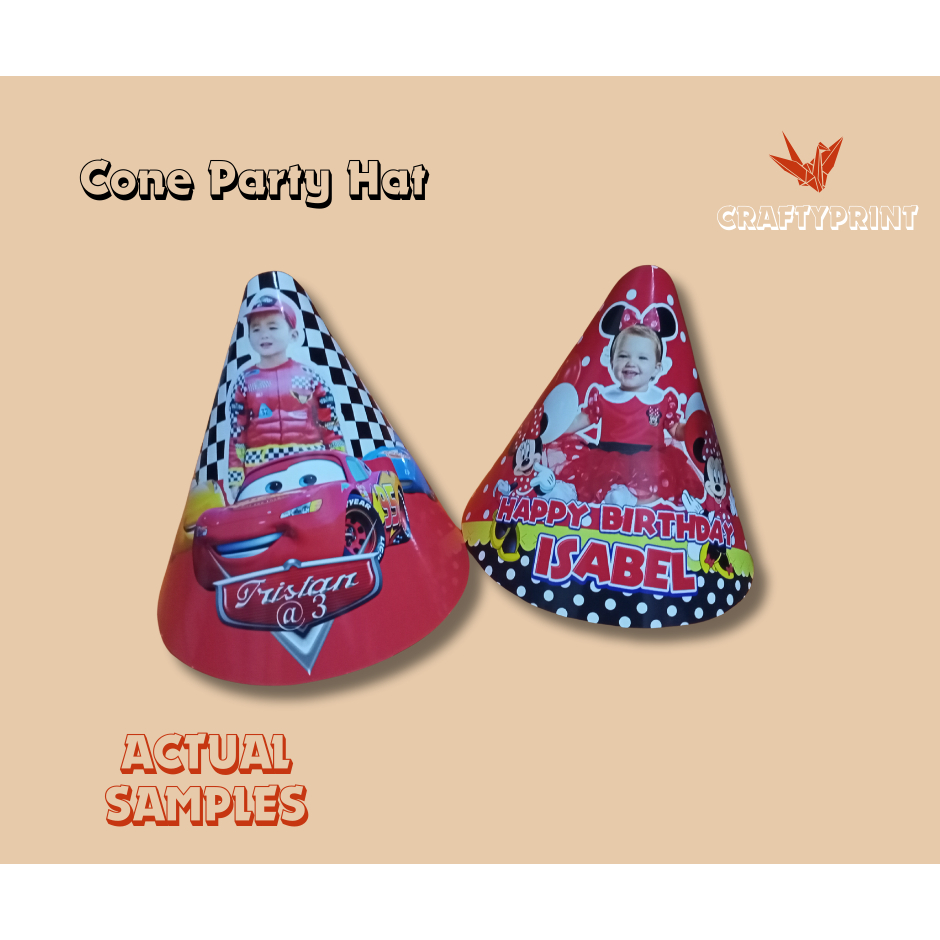Personalized Party Hat (10pcs) | Shopee Philippines