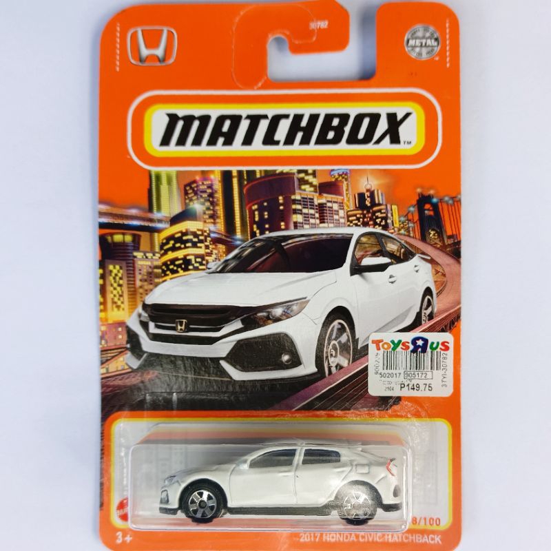 Matchbox '17 Honda Civic Hatchback (white) | Shopee Philippines