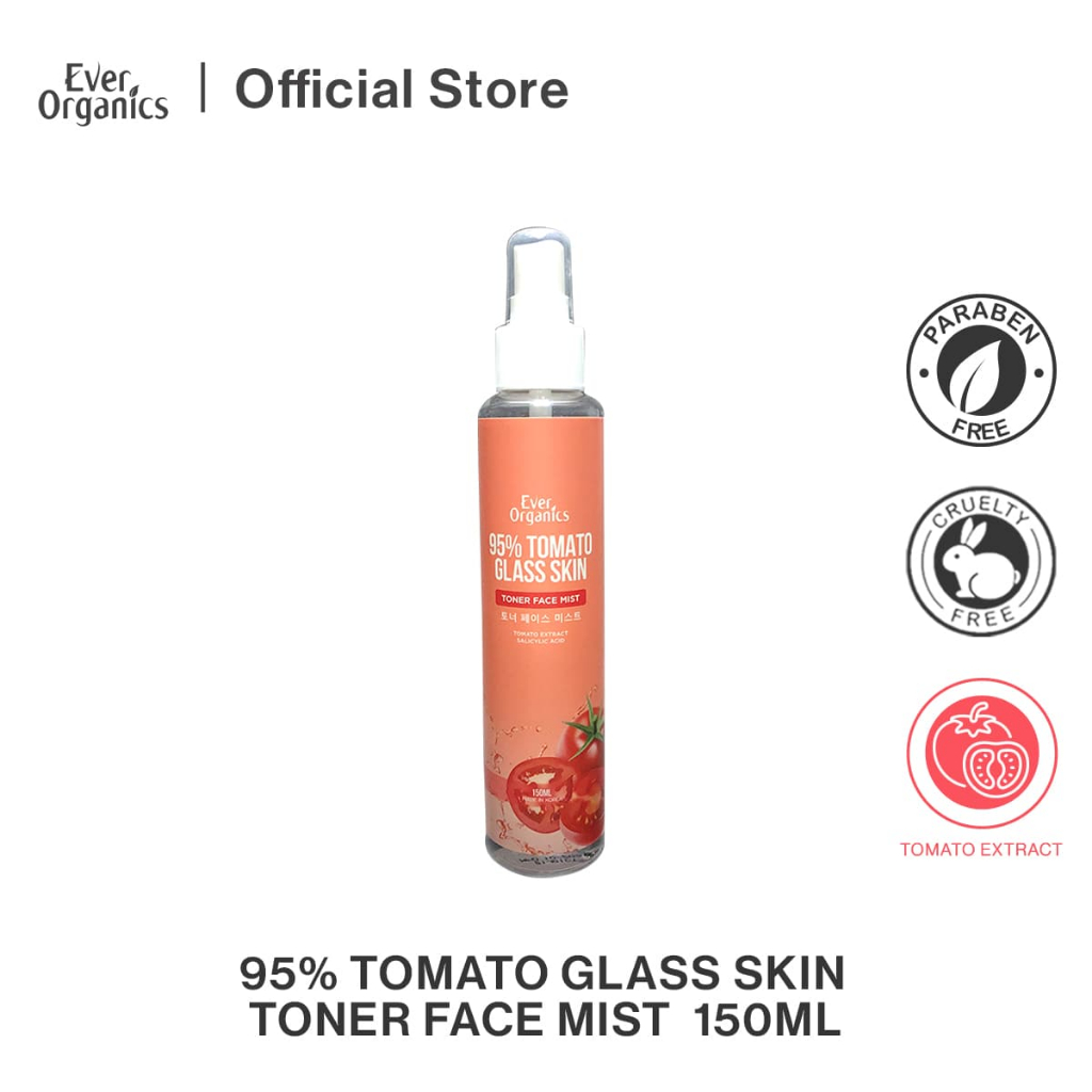 Ever Organics Tomato Glass Skin Toner Face Mist (Moisturizer) | Shopee Philippines
