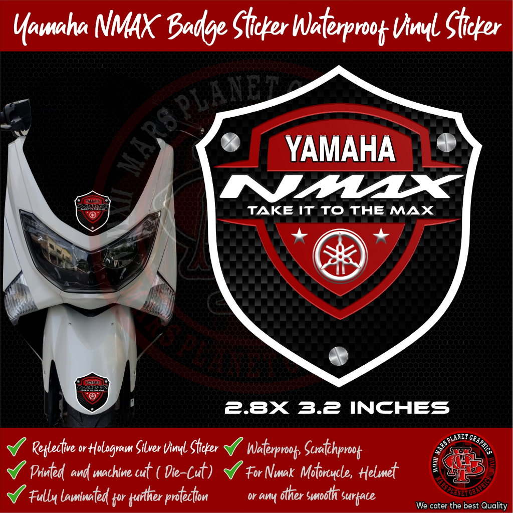 YAMAHA NMAX 155 STICKER BADGE HOLOGRAM WATERPROOF | Shopee Philippines