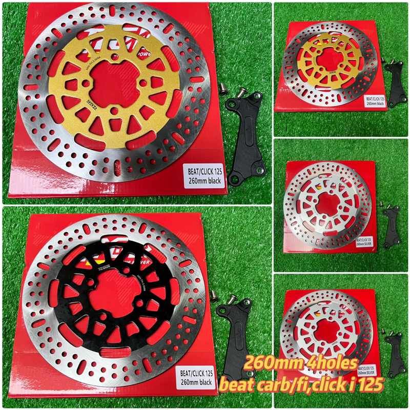 4holes or 5h 260mm bid disc brake beat carb,fi click i 125 genio scoopy ...