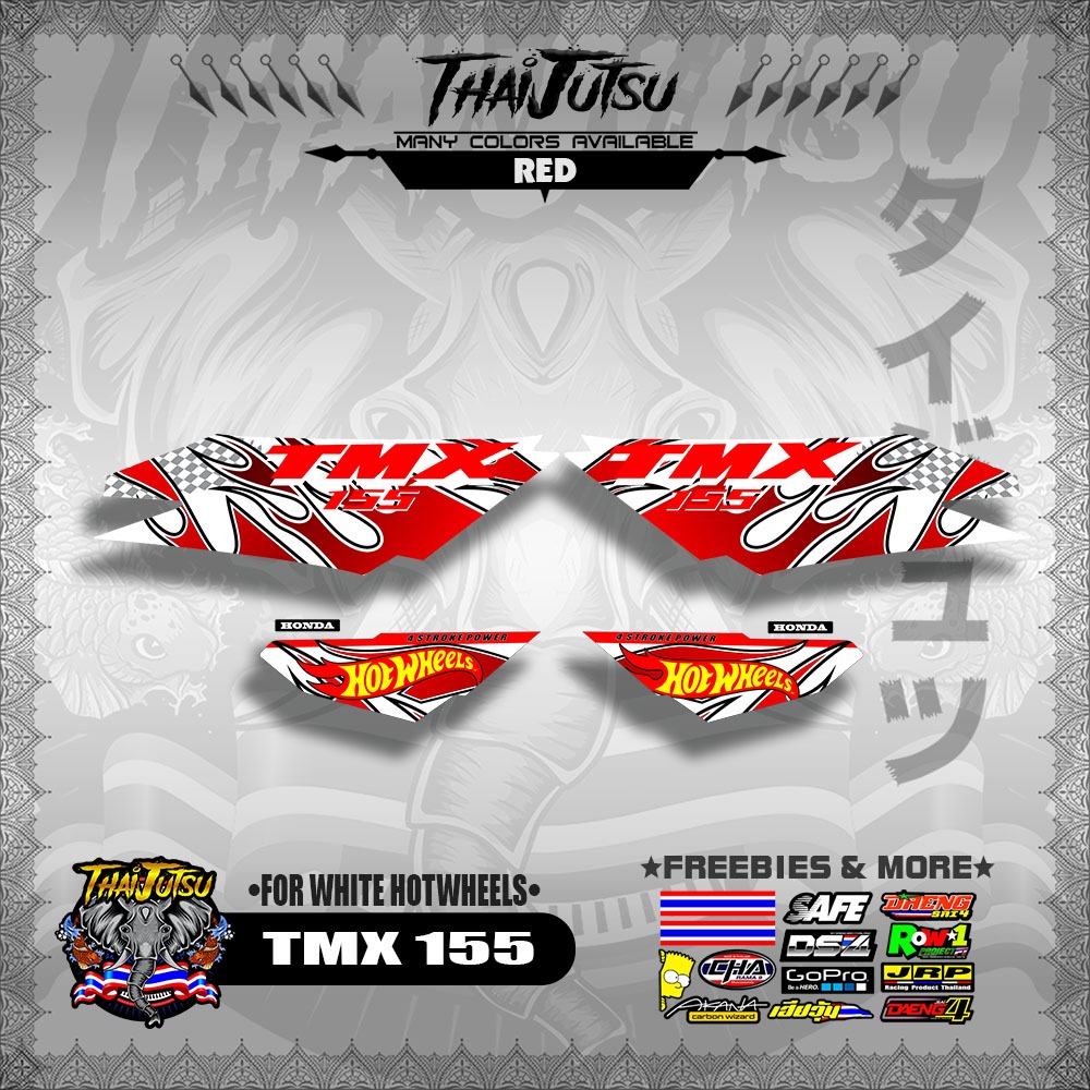 TMX 155 DECALS ( FOR WHITE HOTWHEELS )【ThaijutsuStickers】 | Shopee ...