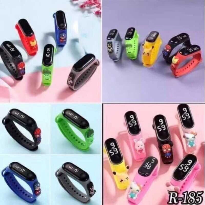 (PLTM) Cartoon Character LED sport Digital Wrist WaterProof Relo Watch ...