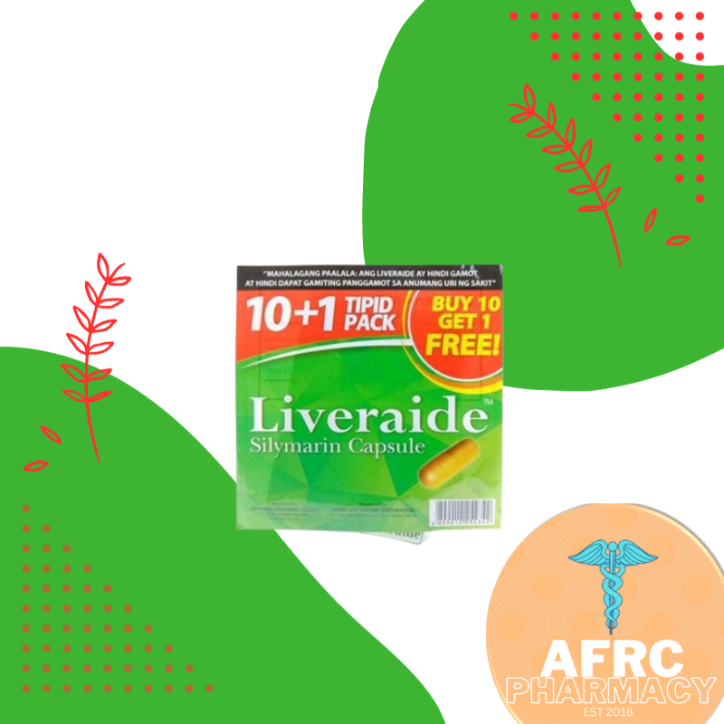 Liveraide 10+1 Capsule Silymarin Capsule | Shopee Philippines