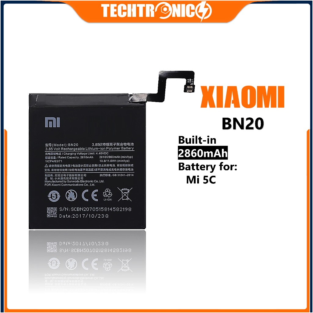 Battery BN20 Xiaomi Mi 5c 2860mAh | Shopee Philippines