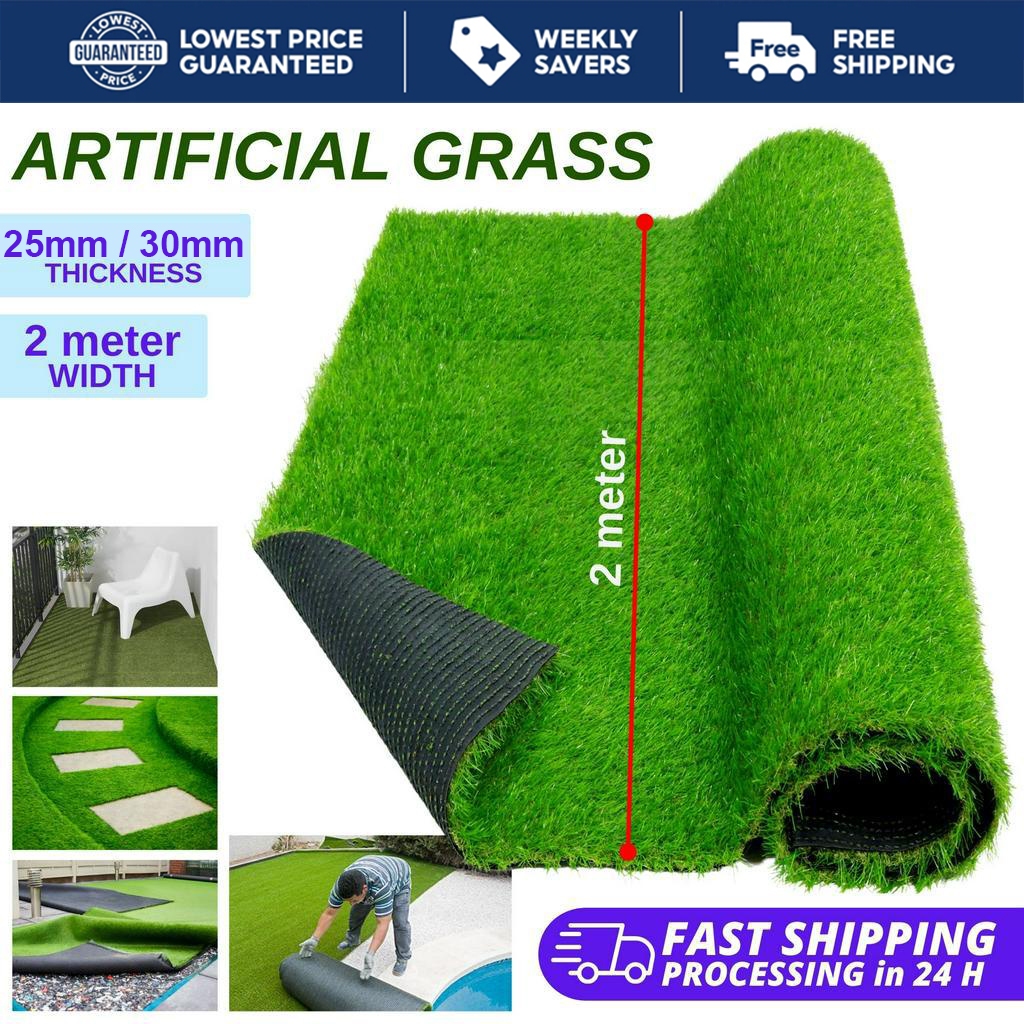 50sqm A whole roll of Artificial Grass Mat 2m x 25m Thickness 3.0cm | Shopee Philippines