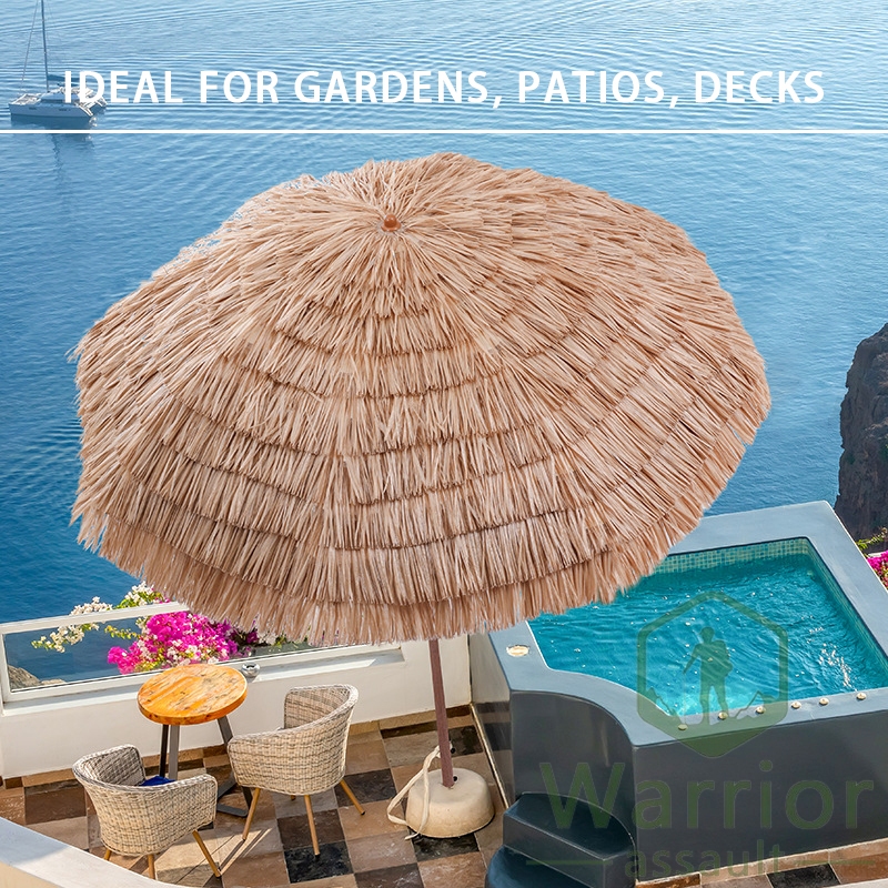 Umbrella Big Outdoor Umbrella With Stand Beach Umbrella Straw Fibrella ...