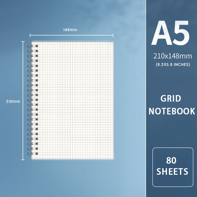 A5/B5/A6 80 Sheets Notebook Muji Spiral Journal Writing Notebooks For ...