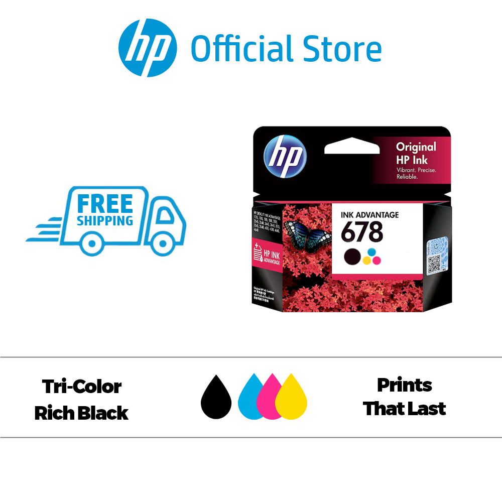 HP 678 Original Ink Advantage Cartridge Black/Tri-Color For 2645, 4645 ...