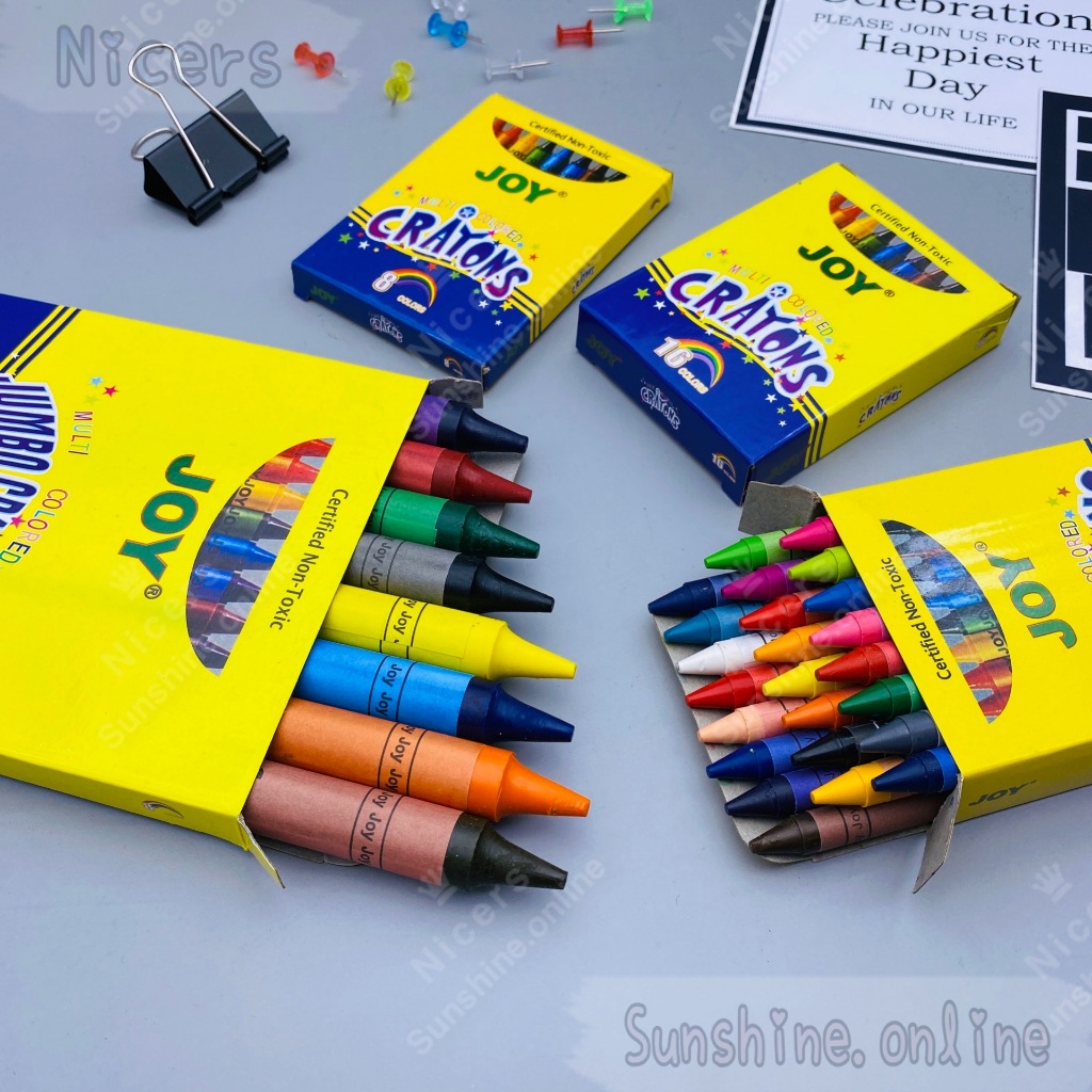 24color 16color 8color JOY Crayon Multi-colored crayons | Shopee ...