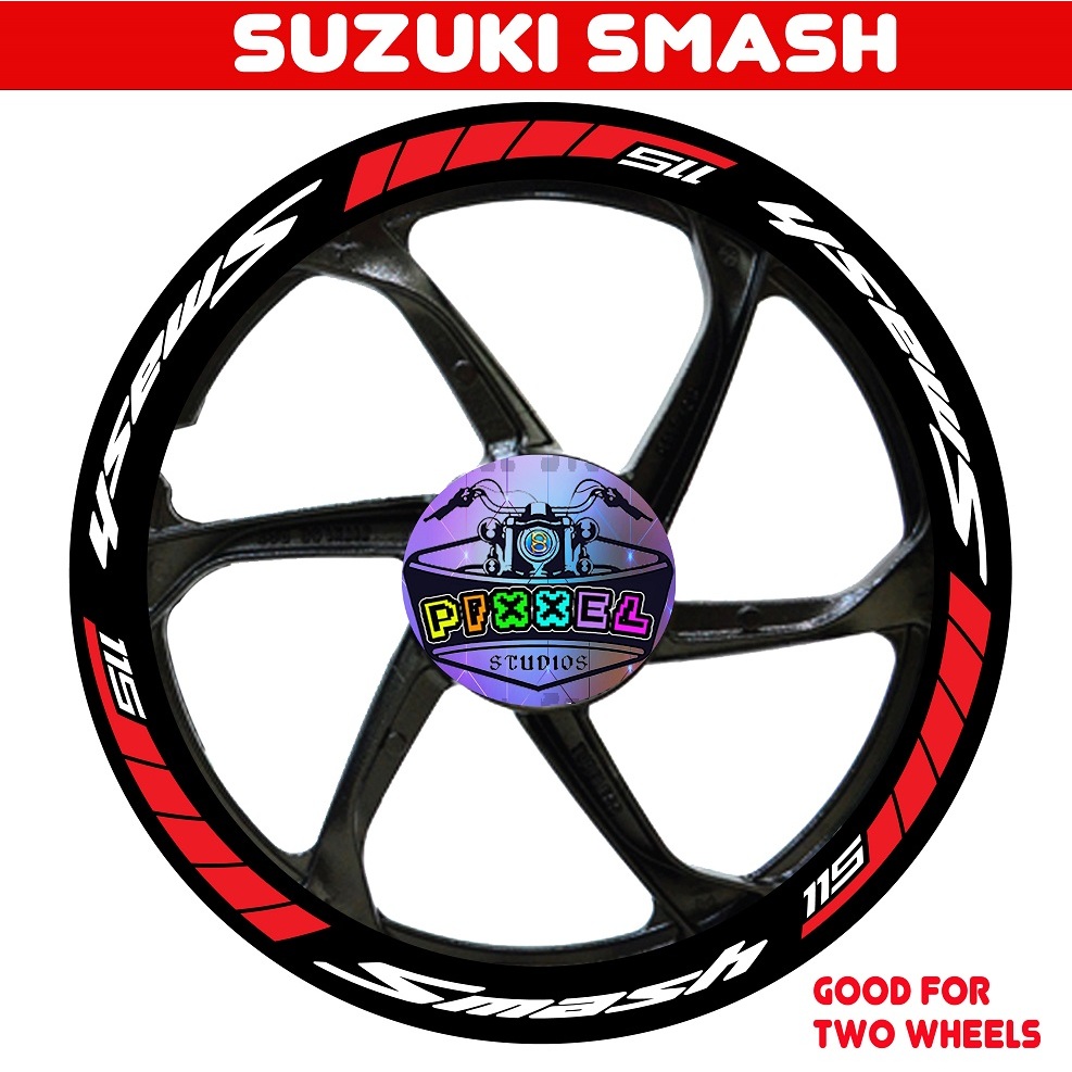 Suzuki SMASH 115 2022 Mags Sticker Decals Set (Front & Rear) (with ...