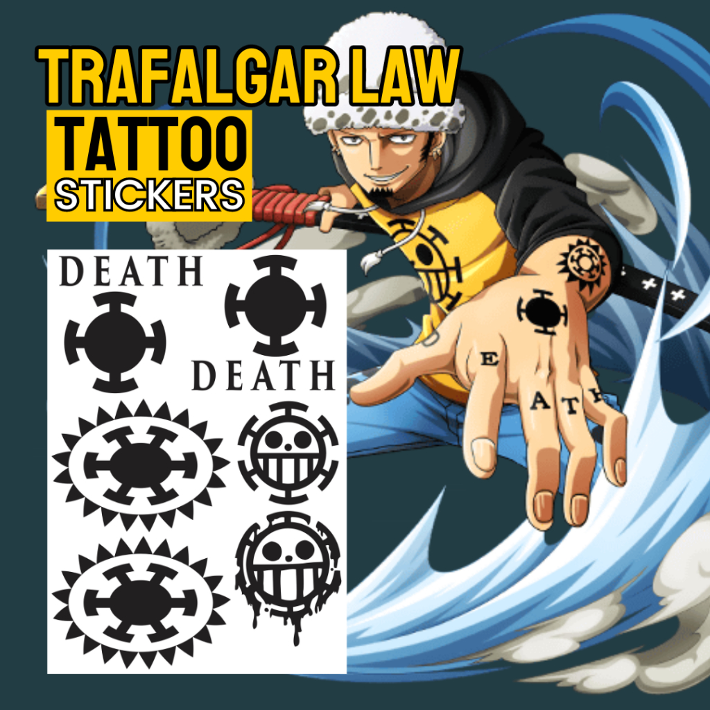 Law hand tattoo one piece | Orangetattooshop.com