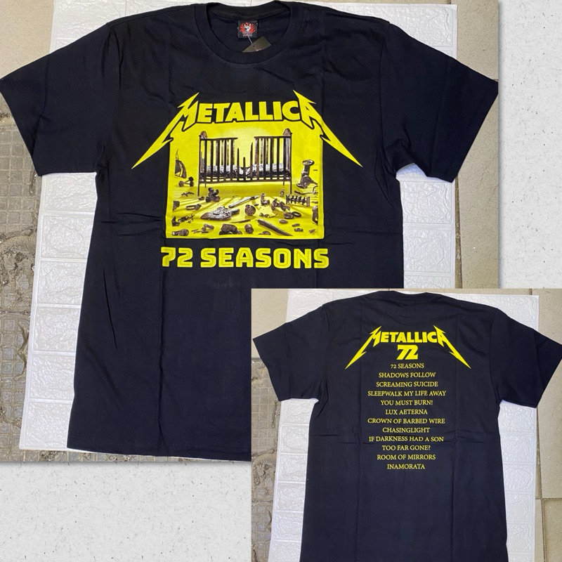 Metallica Rock Band Black T Shirt | Shopee Philippines