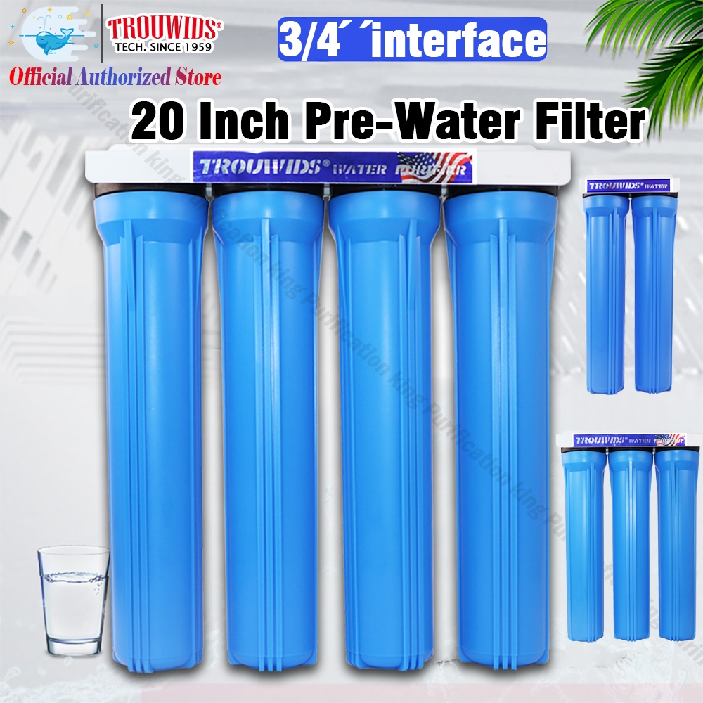 TROUWIDS 2/3/4 Stage Water Purifier System For Home 20 Inch Water ...