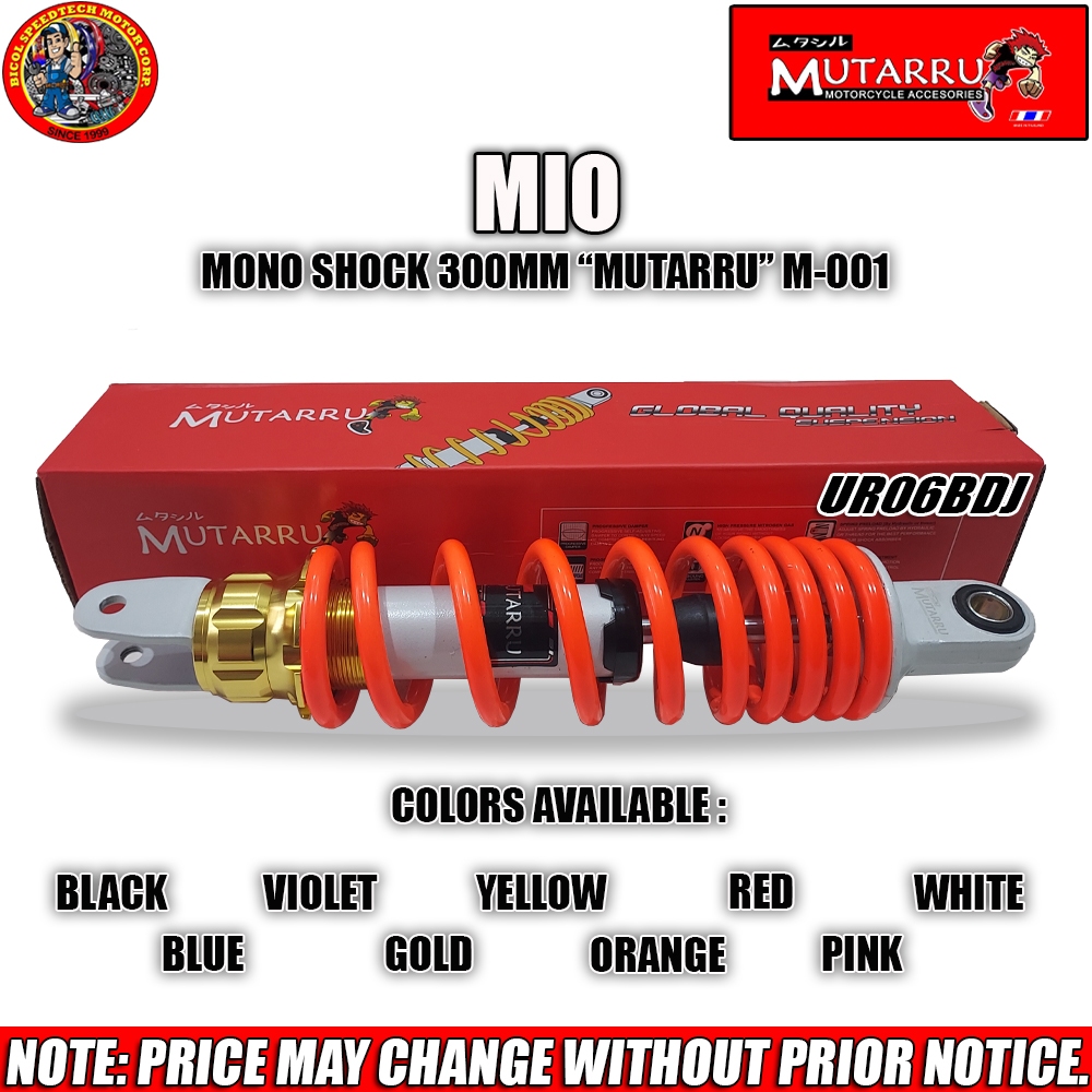 MIO MONO SHOCK 300MM M-001 "MUTARRU" (UR06BDJ) | Shopee Philippines