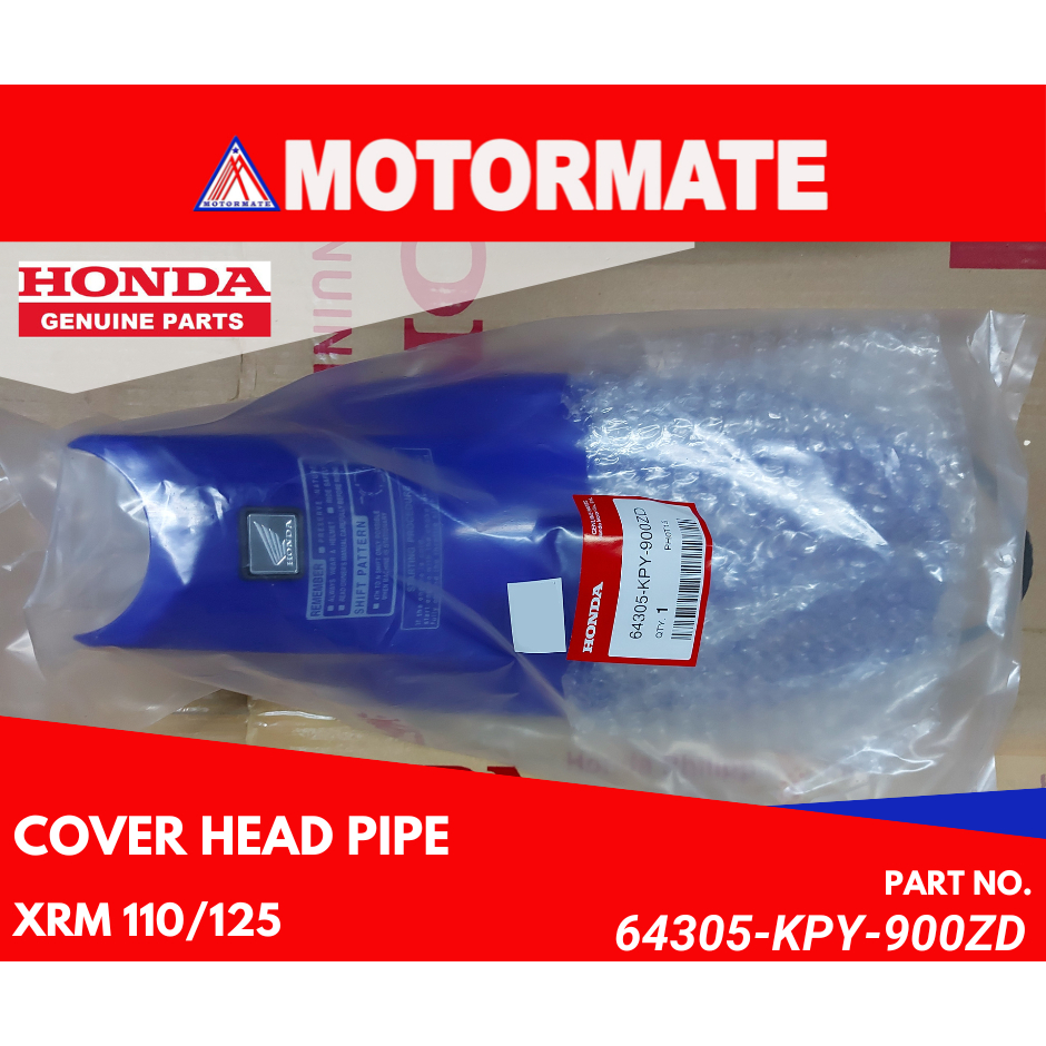 Cover Head Pipe Blue XRM 110 Honda Original 64305-KPY-900ZE | Shopee ...