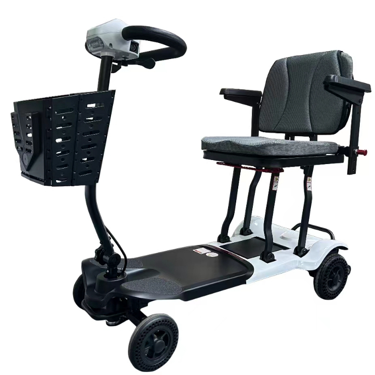 wxwise travel scooterT500 S elderly lithium battery scooter foldable 4 ...
