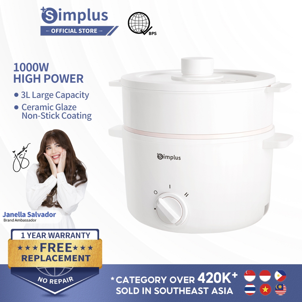 Simplus Electric Cooker Multi-Function NonStick 1.5L/3L DZGH003 | Shopee Philippines