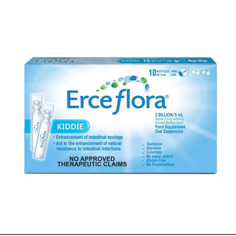 Erceflora 10 bottles of 5ml Kiddie Gut Health: Erceflora Spore ...
