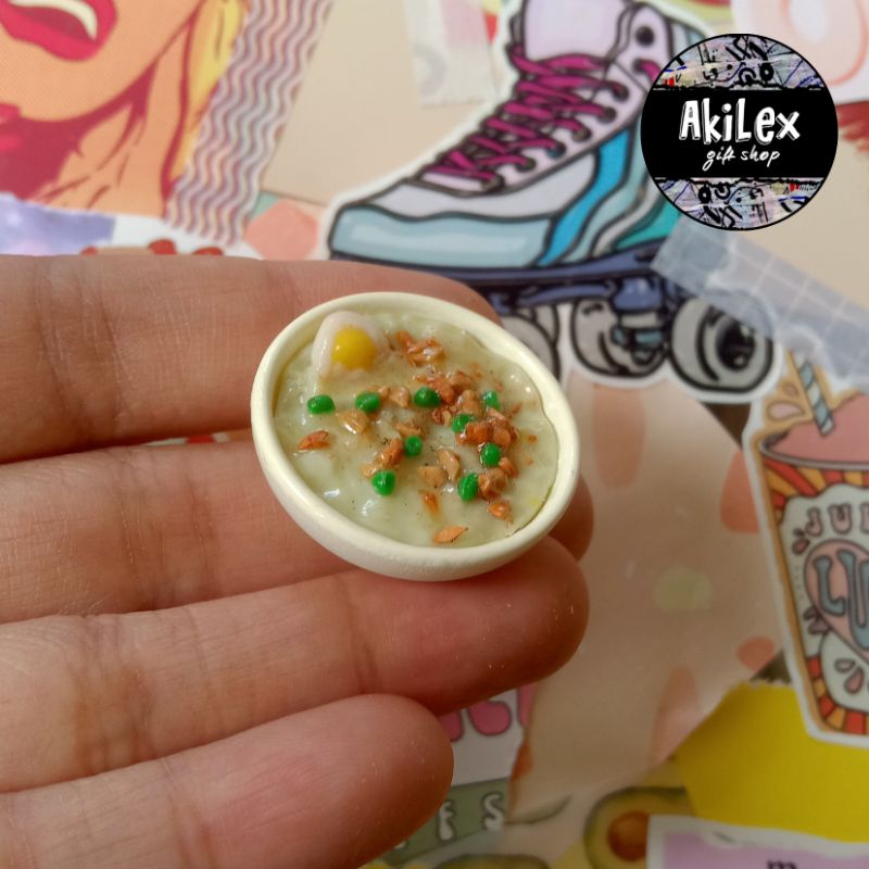 LUGAW WITH EGG KEYCHAIN (HANDMADE CLAY) || AKILEX GIFR SHOP | Shopee ...