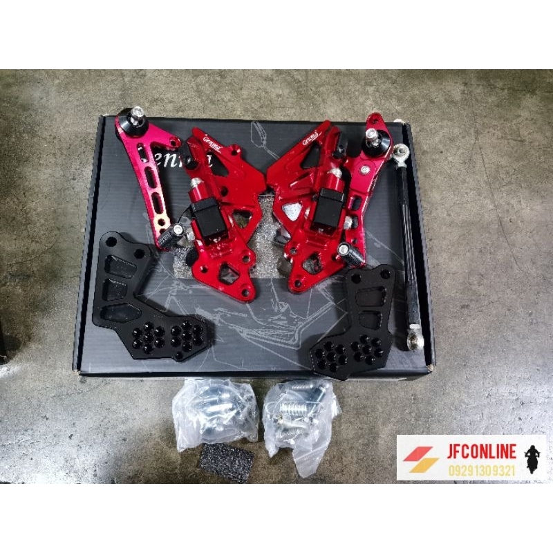 Genma Footrest Single Shifter RearSet Raider R150 Fi R150 Carb Full ...