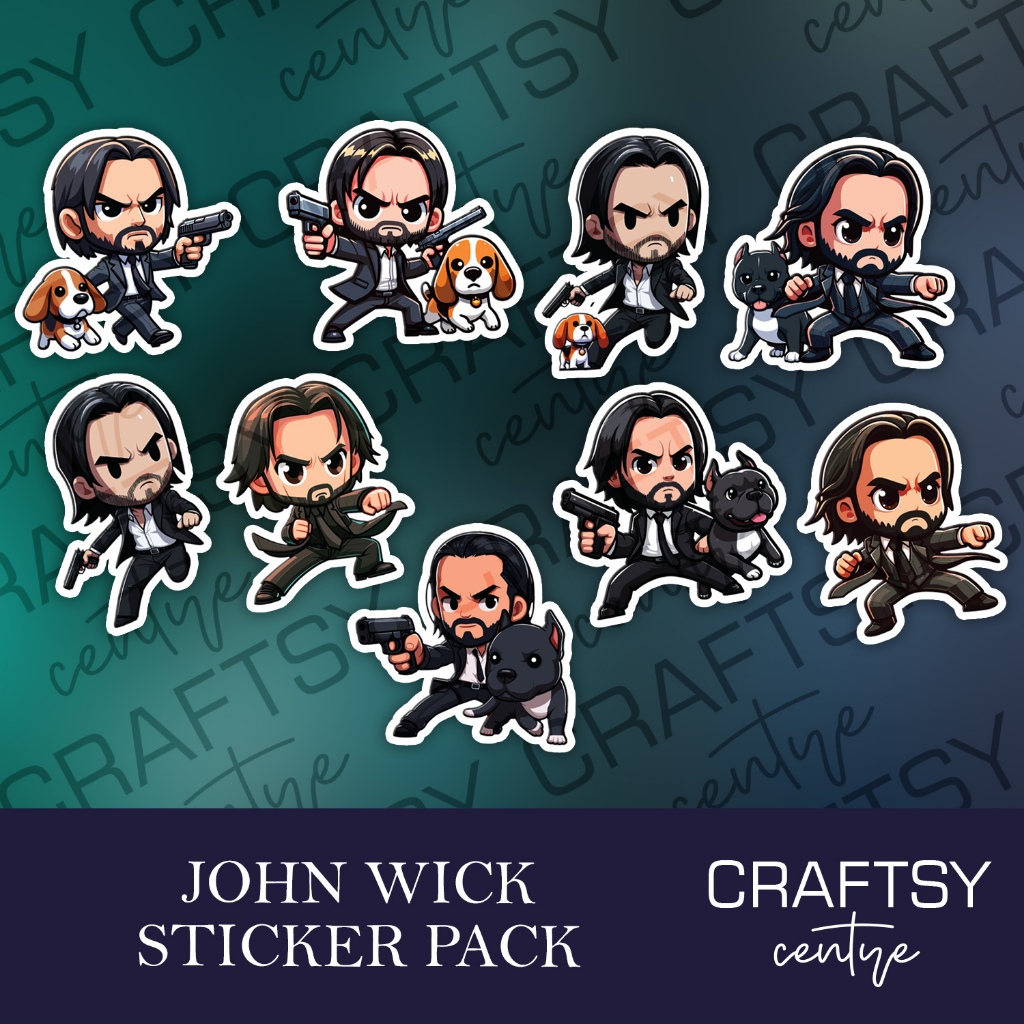 John Wick Sticker Pack | Craftsy Centre | Shopee Philippines
