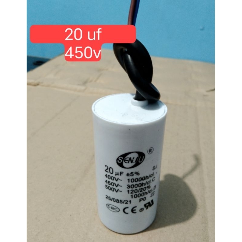 20uf 450v senju wire type running capacitor | Shopee Philippines