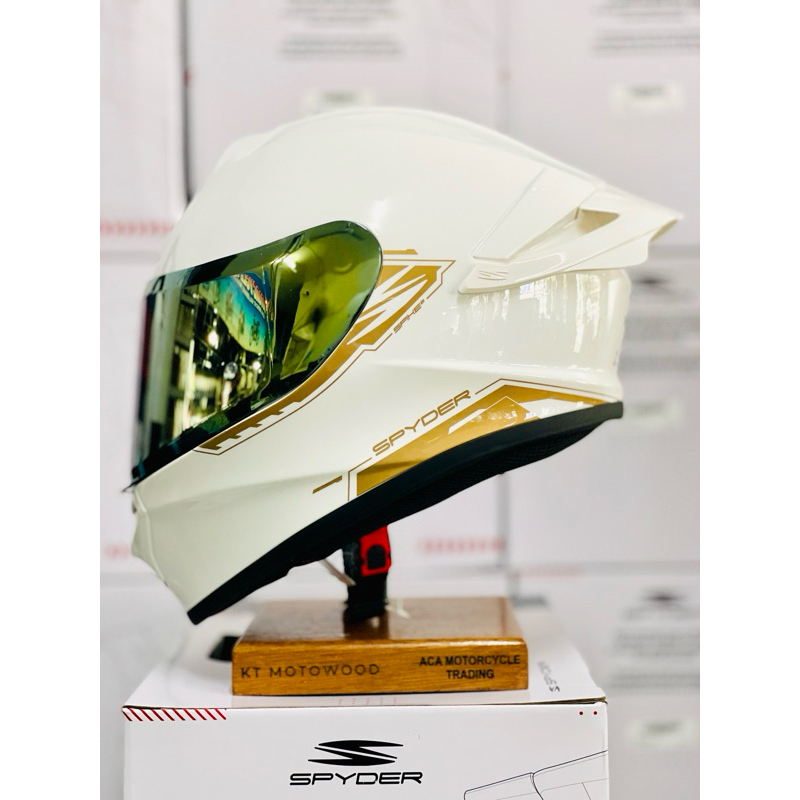 SPYDER SPIKE V2 Fullface Helmet with Free Clear Visor & Spoiler ...