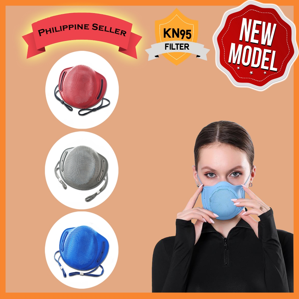 (FREE FILTERS) Reusable Silicone Face Mask Replaceable Filters Covid ...