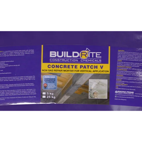 (Per Kilo) Buildrite Concrete Patch V (1kg) Non-Sag Repairs Mortar fo ...