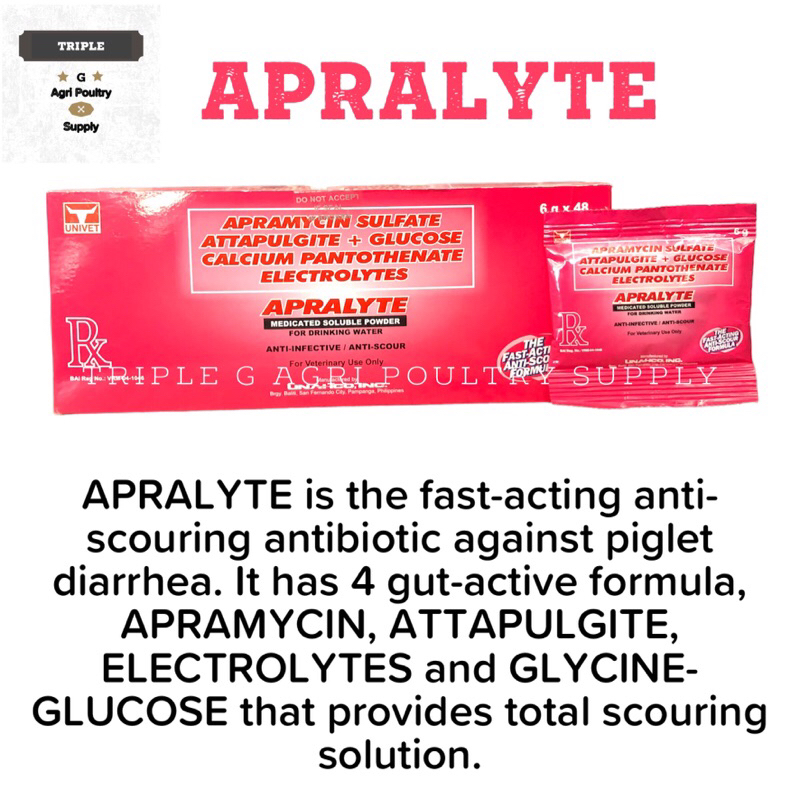 Apralyte Powder / Ant i- Scour 1box(6g x 48) | Shopee Philippines