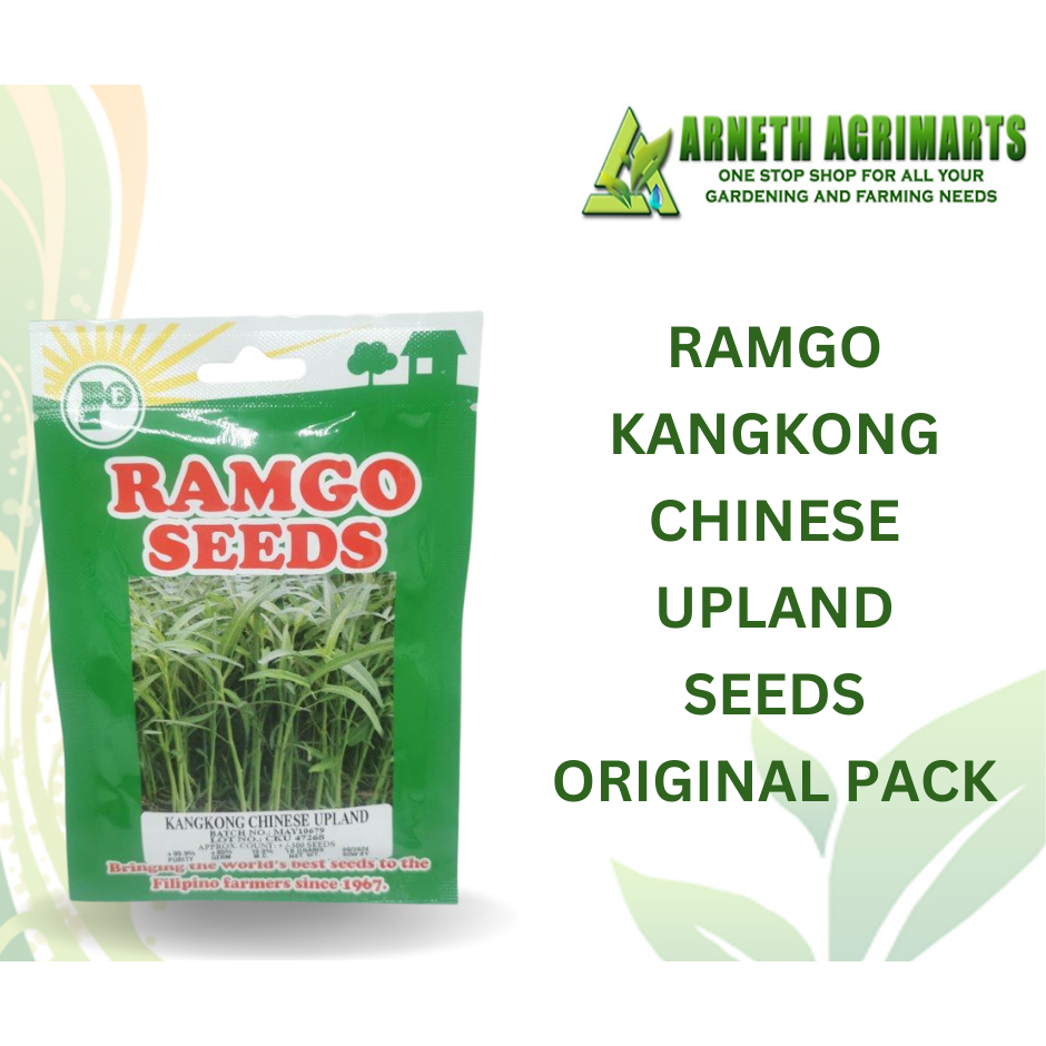 RAMGO KANGKONG CHINESE UPLAND SEEDS ( ORIGINAL GARDEN PACK ) | Shopee ...