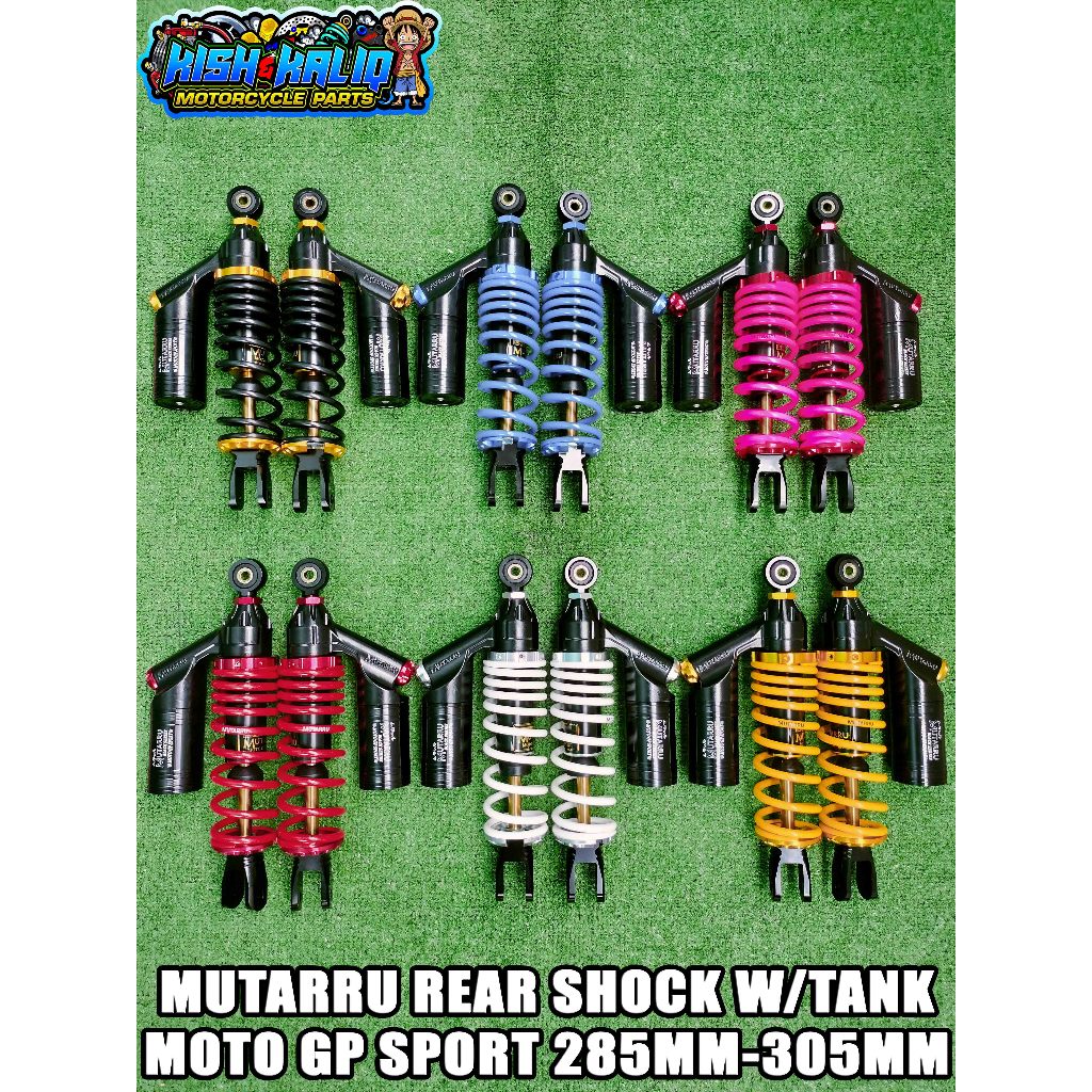 MUTARRU REAR SHOCK W/TANK BLACK SERIES MOTO GP 285MM- 305MM FOR YAMAHA ...