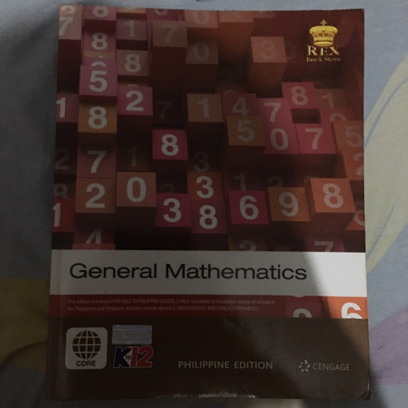 General Mathematics Rex Bookstore & Cengage (Philippine Version ...