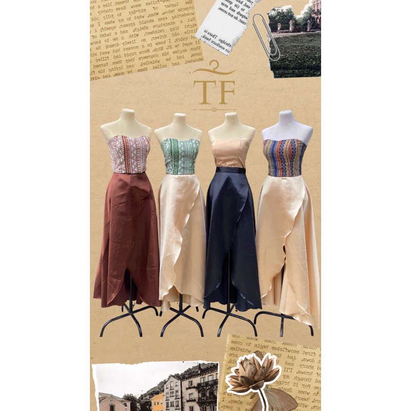 Wrap Skirt- Palda Heavy Satin Silk Fabric | Shopee Philippines