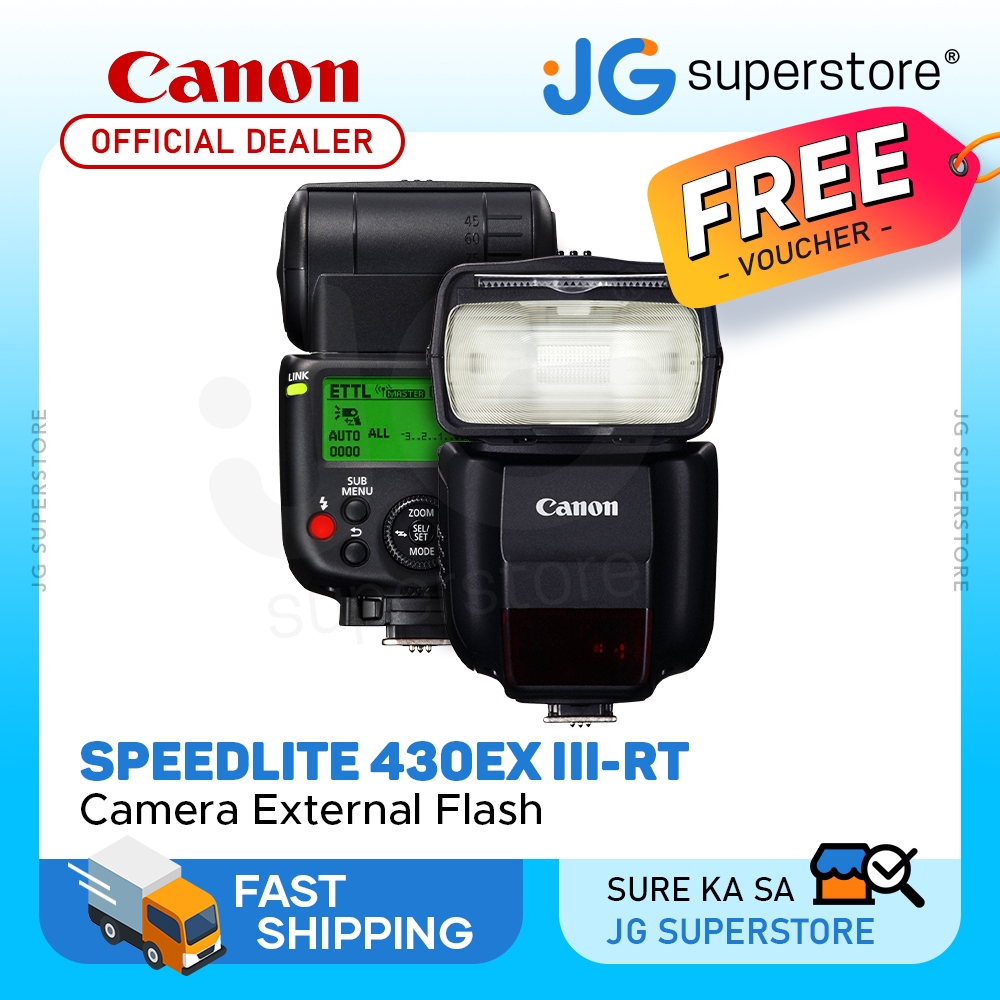 Canon Speedlite 430EX III-RT External Flash for Selected EOS ...