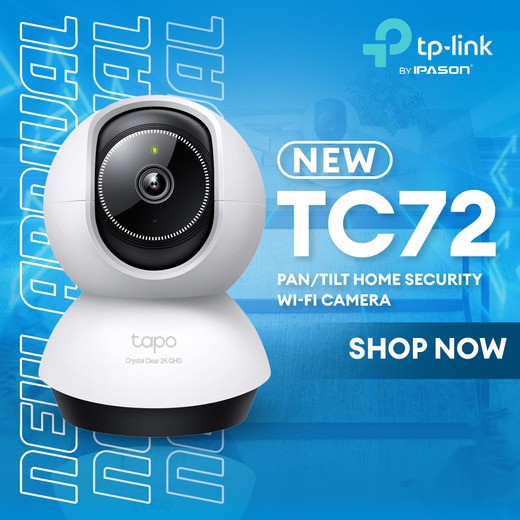 TP-Link Tapo TC72 2K 4MP Pan/Tilt AI Home Security Wi-Fi Indoor CCTV IP ...
